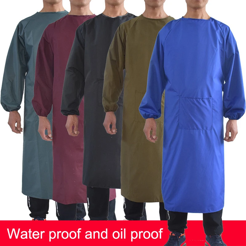New-Waterproof-Oil-Resistant-Full-Cover-Apron-Suit-Butcher-Fisher ...