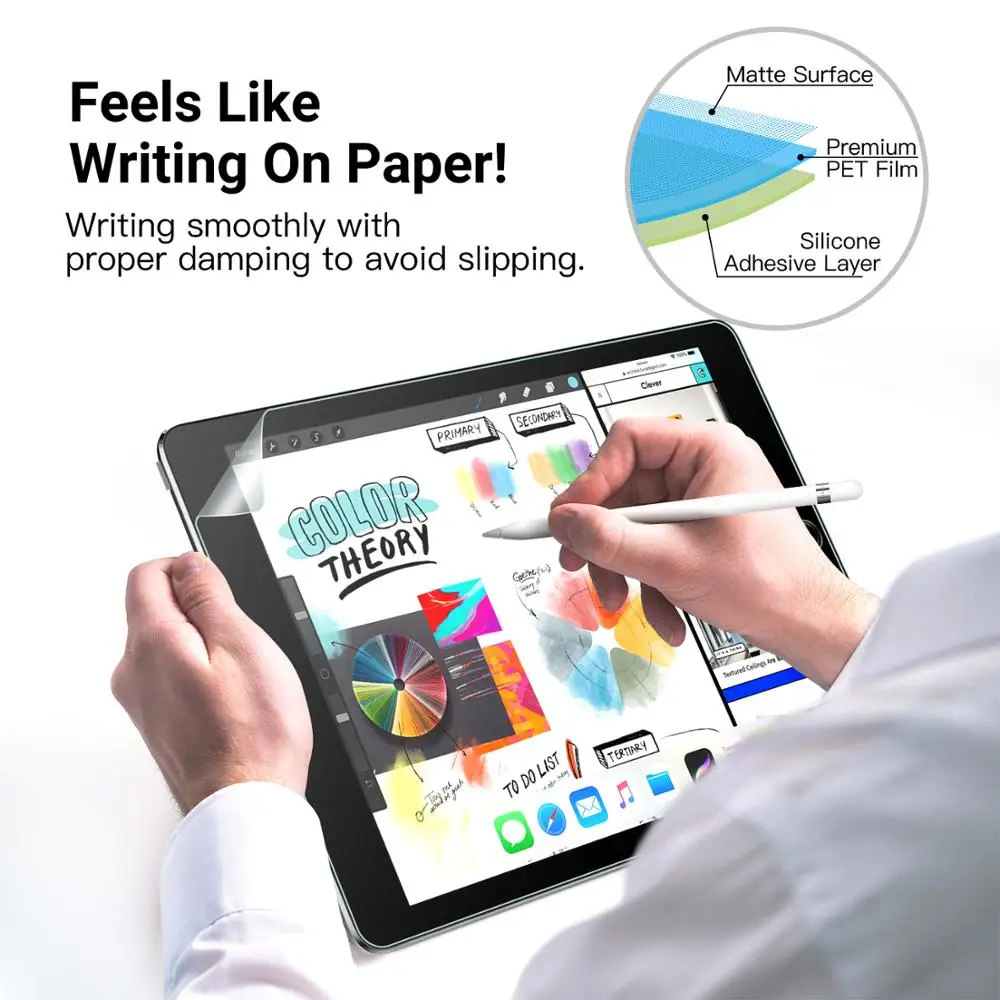 Защитная пленка для экрана, как бумага для iPad 7th Gen(10,2 дюймов ...