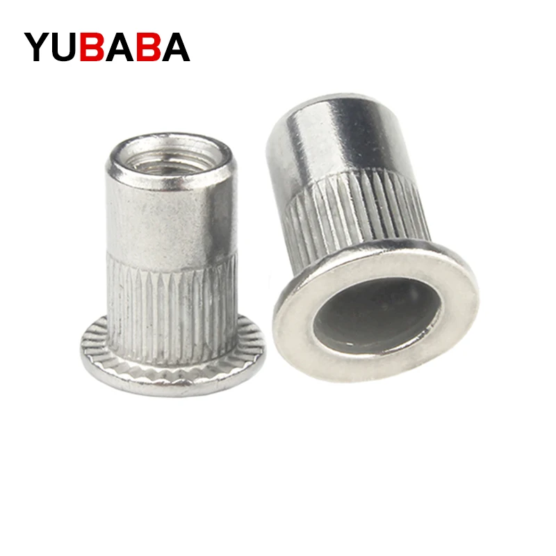 10PCS/Lot M3 M4 M5 M6 M8 M10 M12 304 Stainless Steel Flat Head Threaded ...