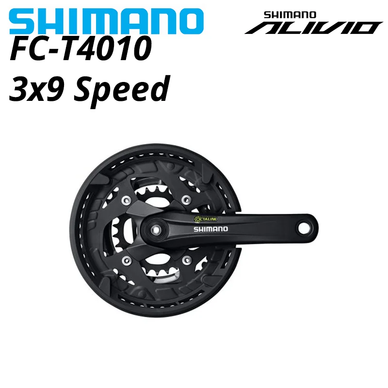 SHIMANO ALIVIO FC T4010 OCTALINK Trekking 3x9 speed 3 PIECE FRONT ...