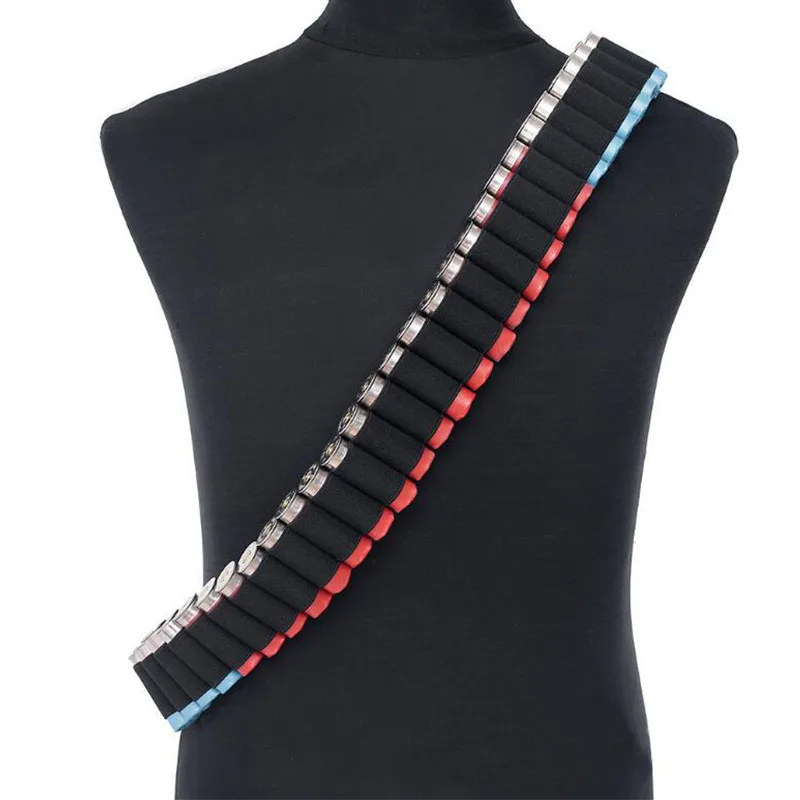 Tactical 26 50 Rounds Gun Bandoliers 12 Gauge Belt Cartridge Shoulder ...
