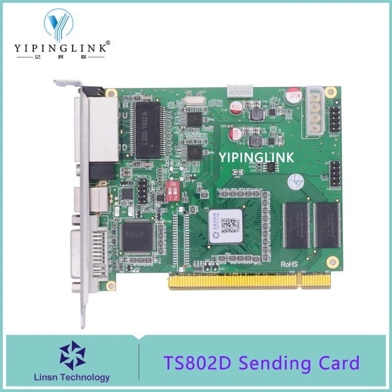 Linsn TS802D full color rgb LED display TS802 sending card led control card support full color ...