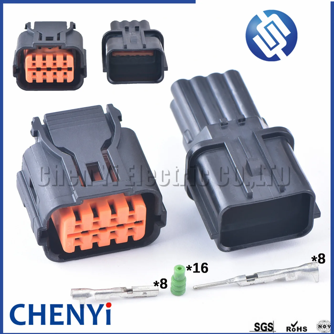 8 Pin Automotive Waterproof Electrical Wire Harness Connector plug ...