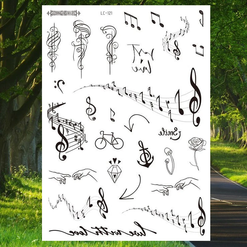 Music Notes Tattoos For Men