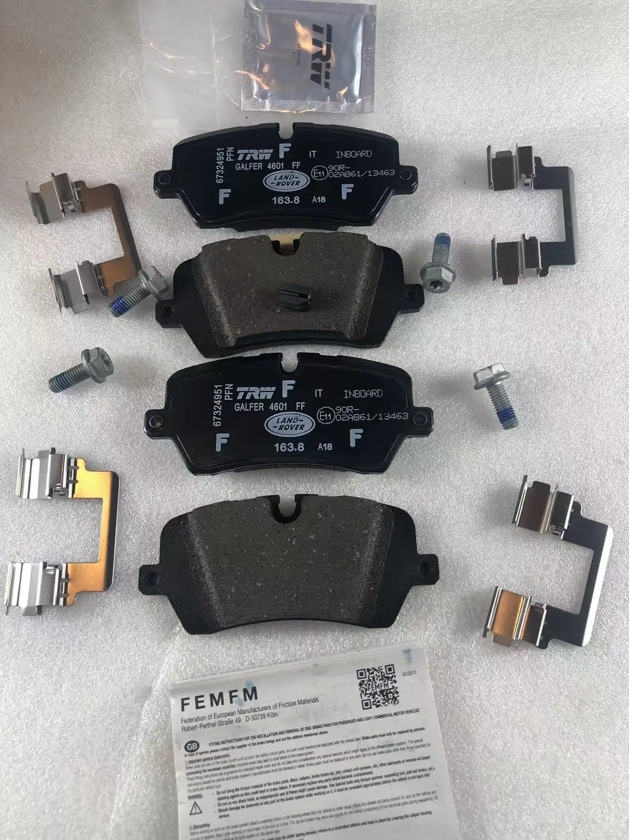 Задняя Тормозная колодка LR079935 LR108260 LR164821 LR147981 для Range ...