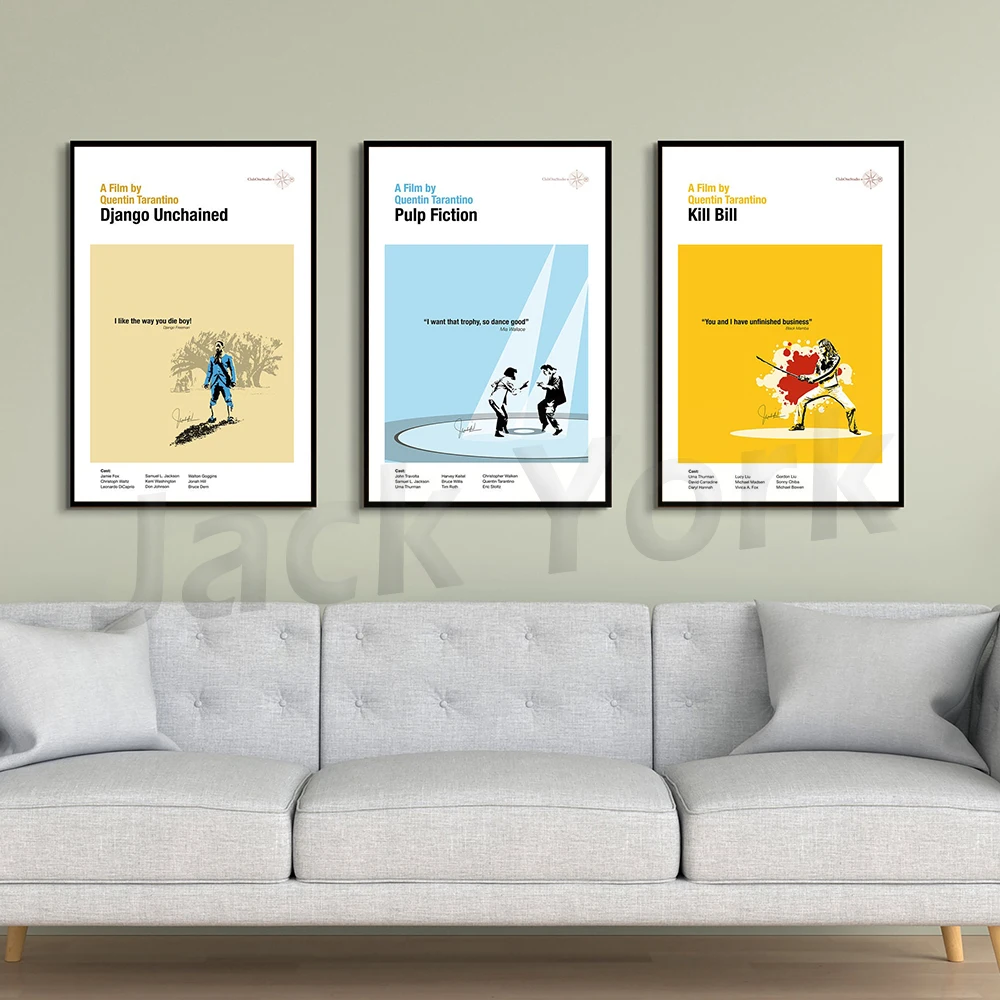 Quentin Tarantino Minimalist Movie Posters