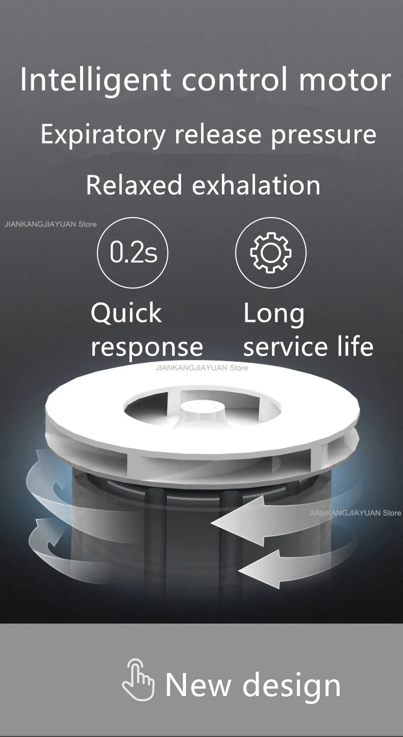 Yuwell YH-820 Cpap Machine Bi-level Sleep Apnea Machine Auto Cpap Medical Breathing Apparatus ...