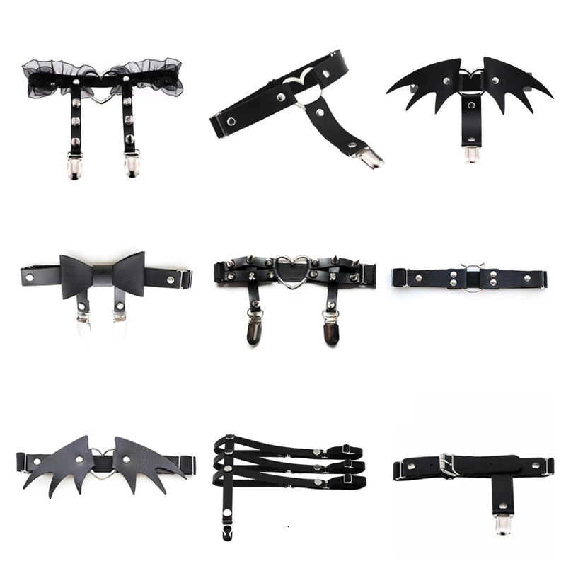 Newest Womens Sexy Elasticity Harness Heart Leg Chain Garter Belts ...