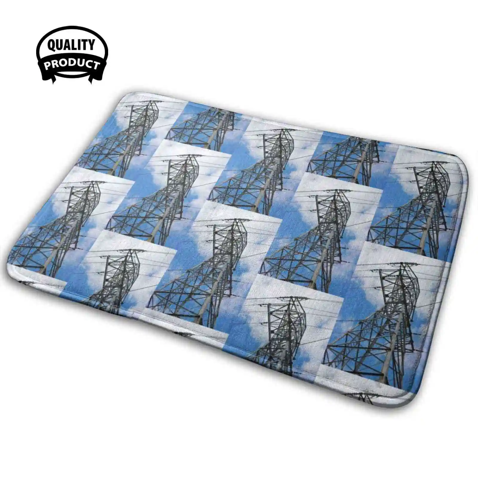 Blue-Skies-And-Electrical-Power-Soft-Interesting-Room-Goods-Rug-Carpet ...