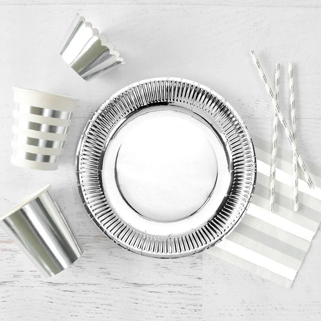 Silver Paper Plates
