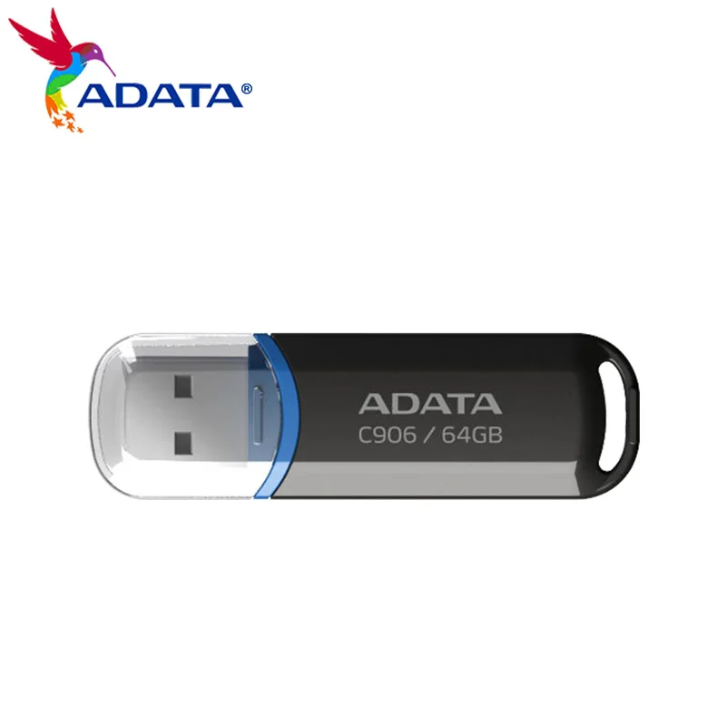 Unidade Flash USB ADATA C906 64GB 32GB Memory Stick USB 2.0 Flash Drive de Alta Velocidade Preto ...