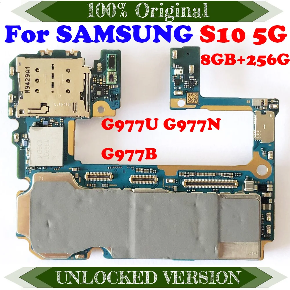 100% Original Unlocked 256g Motherboard For Samsung Galaxy S10 5g G977u ...