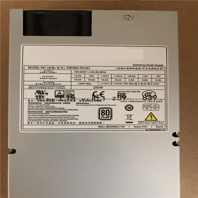 Original PSU For FSP -5V 1U 250W Switching Power Supply FSP250-701UH ...