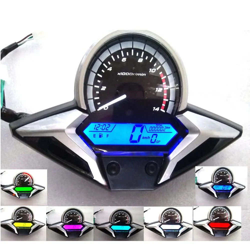 Motorcycle Tachometer Odometer Instruments Speedometer Gauge Cluster ...