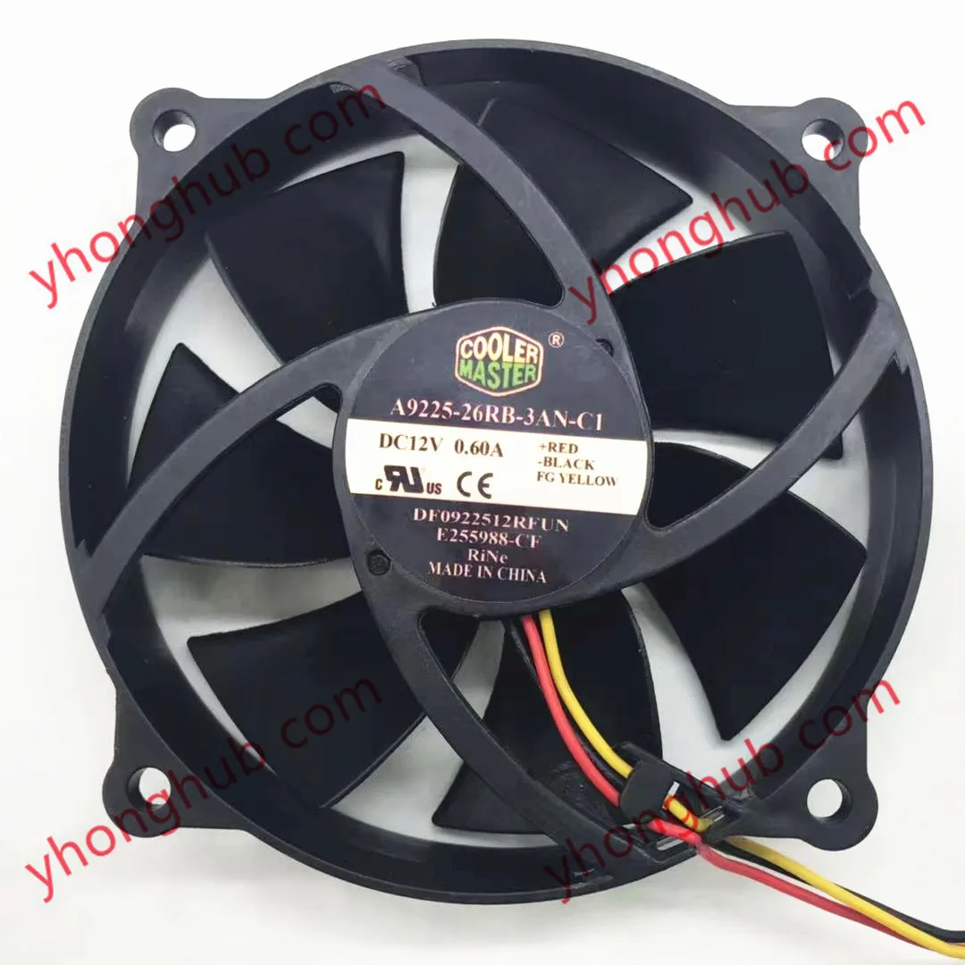 Cooler-Master-A9225-26RB-3AN-C1-DC-12V-0-60A-95X95X25mm-3-Wire-Server ...