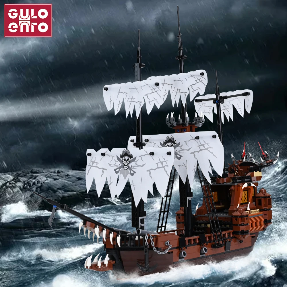 Lego Black And Red Boat