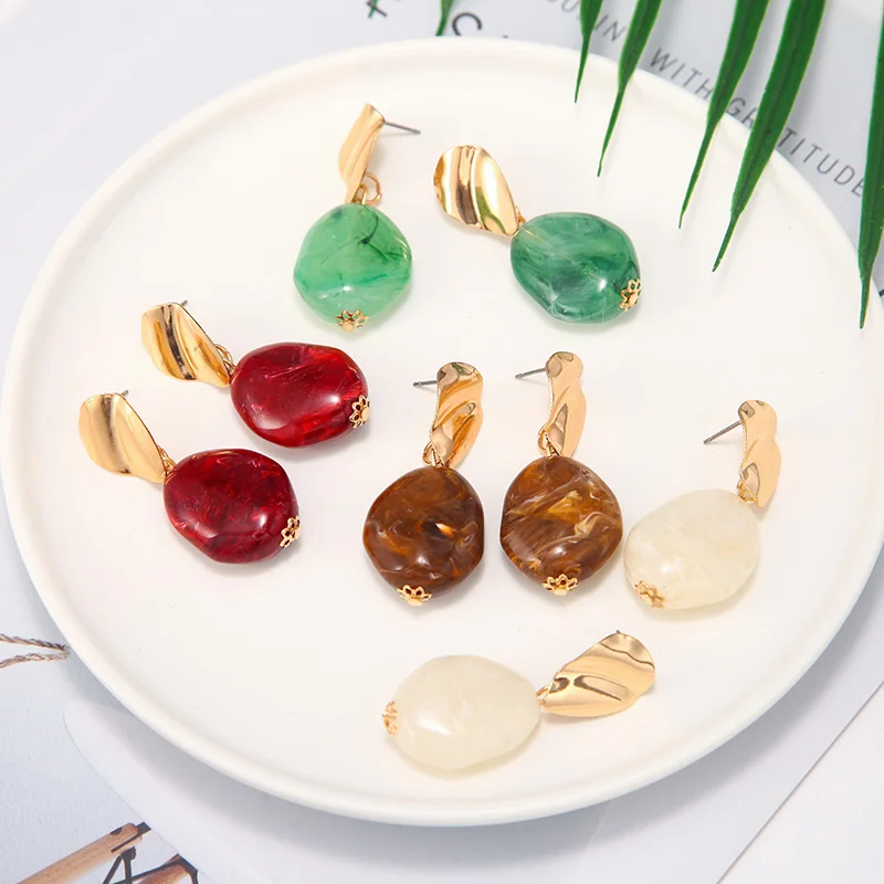 Fashion Women Drop Earrings Unique Personality Vintage Puck ZA Style ...