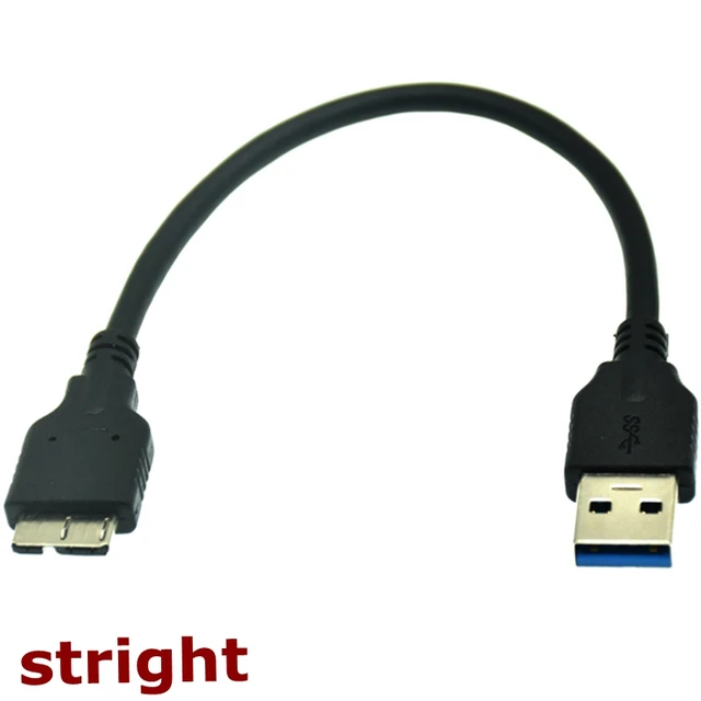 90 Degree USB3.0 Data Charging Cable A Male to Micro B Male Cable USB 3 ...
