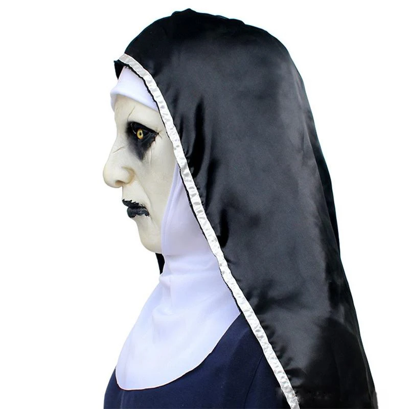 Halloween Nun Mascarillas Valak Face Masques With Headpiece Cosplay ...