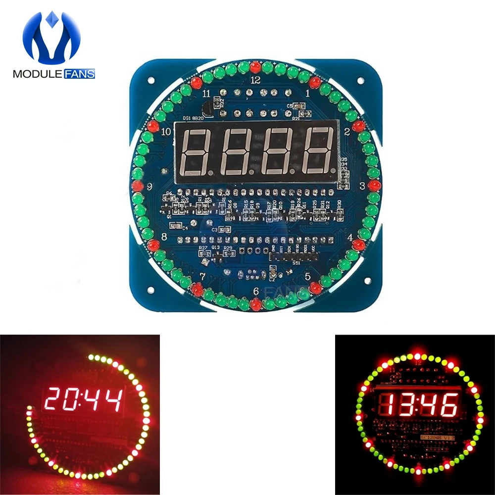 DS1302 Digital LED Display Module Alarm Electronic Digital Clock LED ...