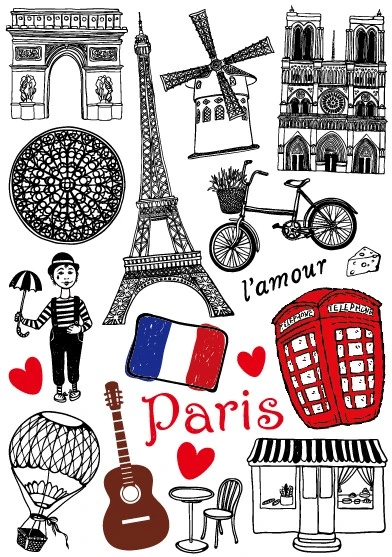 Paris Suitcase Sticker