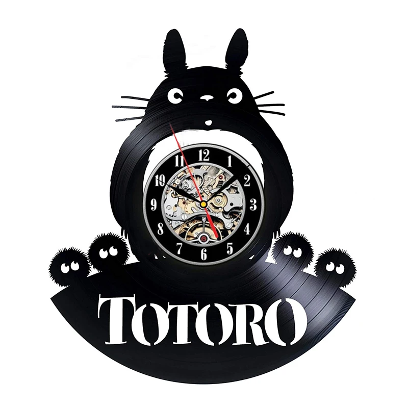 My Neighbor Totoro Cartoon Hanging Wall Clock - KawaiiMerch.com