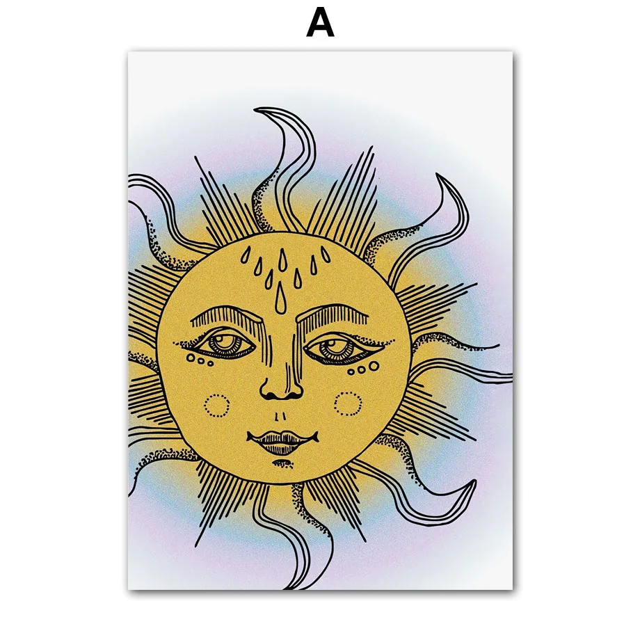 Hippie Sun Drawing
