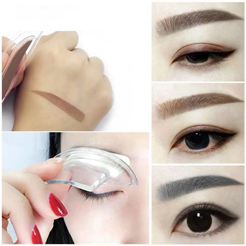 1pair Eyebrow Stamp Seal Eyebrow Sticker Eyeshadow Stencil Eye Brow ...