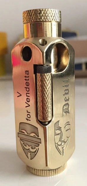 WZH Five sided carving V Half Face 160g Handmade brass side pulley ...