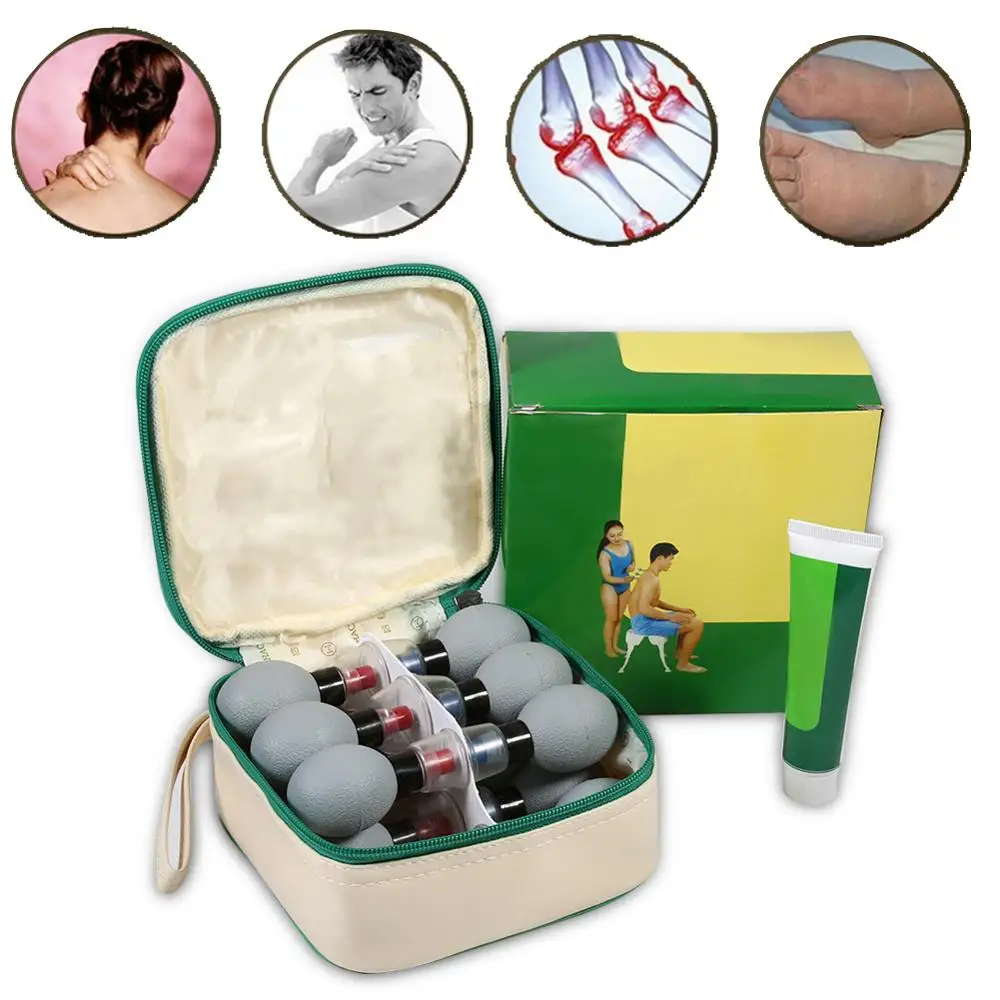 8-12-18pcs-Vacuum-Cupping-Set-Magnetic-Therapy-Acupressure-Suction-Cup ...