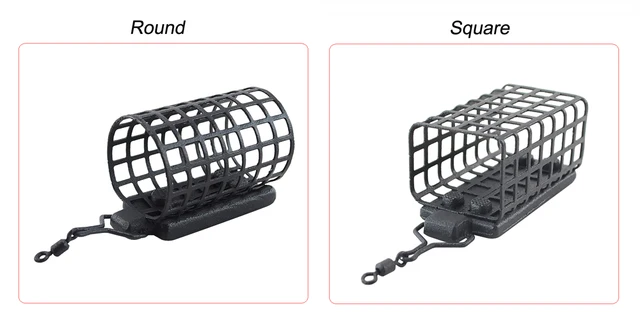 Fishing Feeder Cage 5-Pack Stainless Steel Fishing Bait Cages - Spring ...