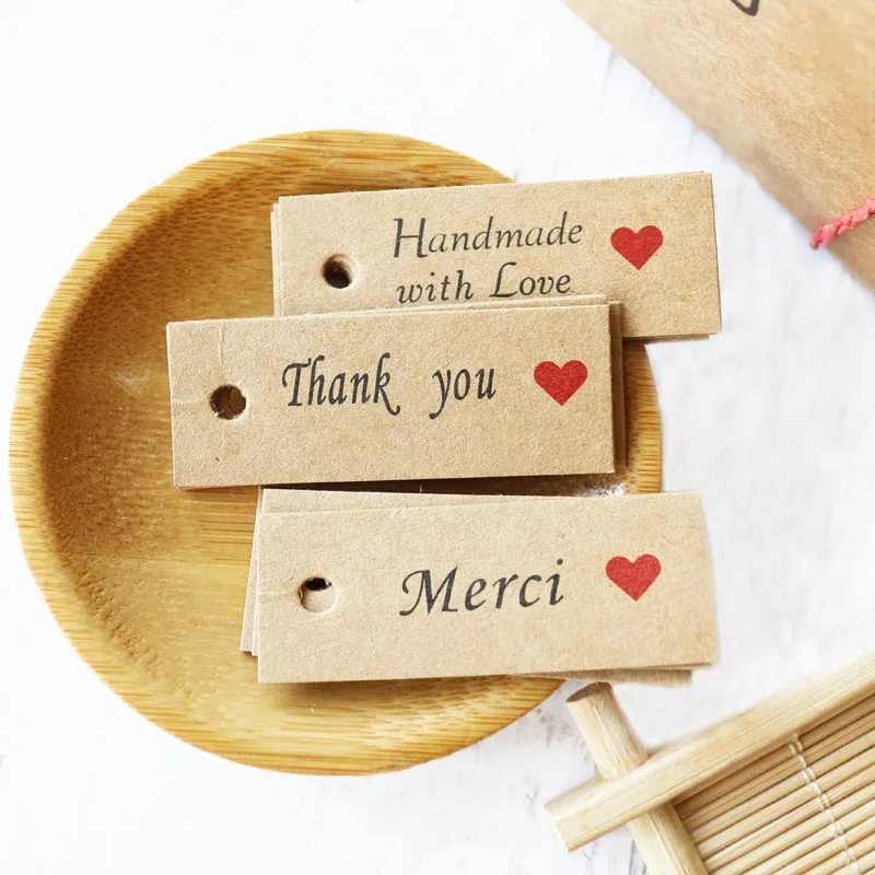 100pcs-Kraft-Paper-Merci-Gift-Labels-Party-Decor-Thank-You-Printed-Hang ...