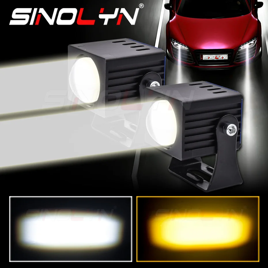 Sinolyn Led Lights Car Lenses Projector High Beam Fog Light Matrix ...