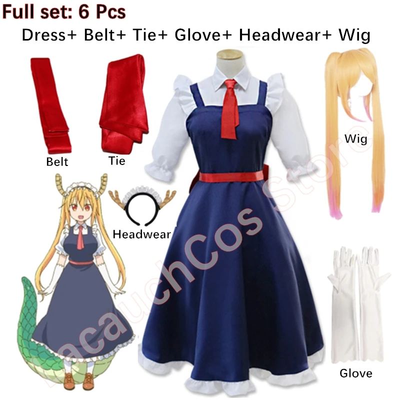 New-Anime-Miss-Kobayashi-s-Dragon-Maid-Tohru-Cosplay-Costume-For-Women ...