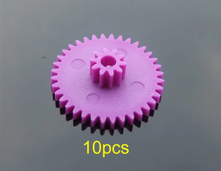 10Pcs-10T-36T-Purple-Plastic-Double-layer-Gear-2mm-36102B-0-4-Modulus ...