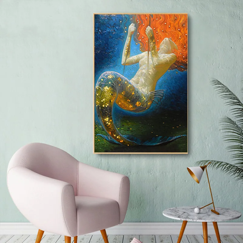 Mermaid Hair Abstract Art