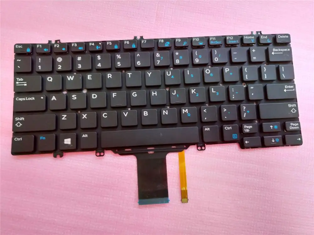 US backlit keyboard for Dell latitude 3300 5200 5300 7200 7300 3301 ...