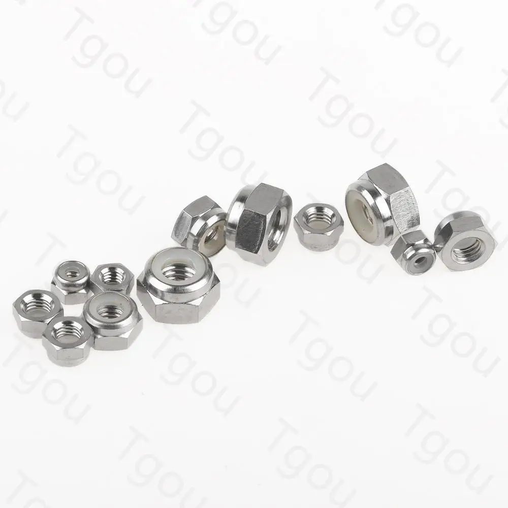 Buy Titanium Nut M4/M5/M6/M8 Nylon lock Nuts for Bicycle Motorcycle ...