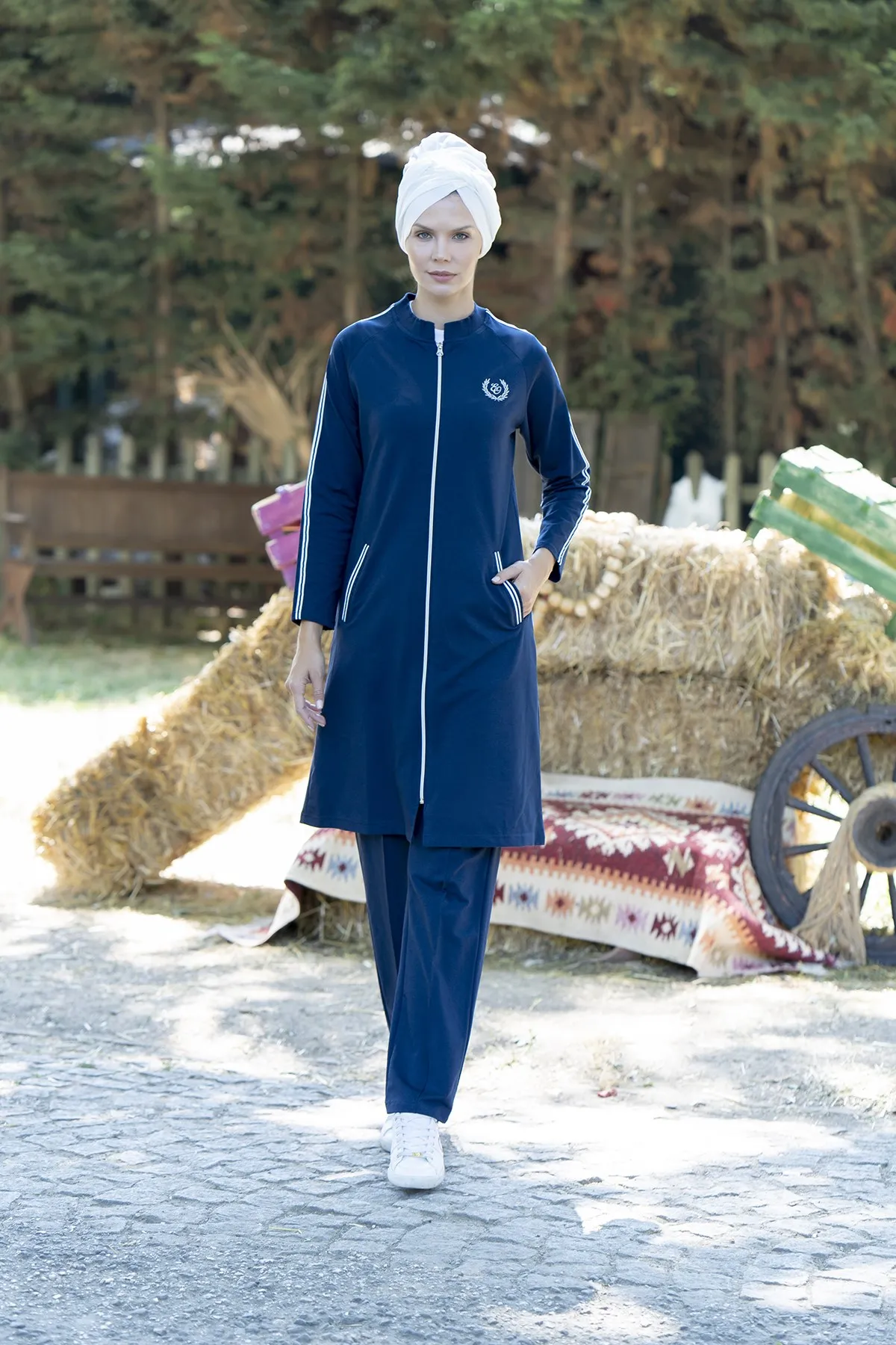 Tracksuit Full Outfit Pants Wide Size Women Sportswear Hajj - AliExpress