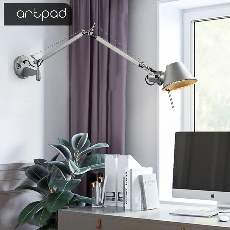 Artpad-American-Modern-Swing-Long-Arm-LED-Flexible-Wall-Lights-AC90 ...