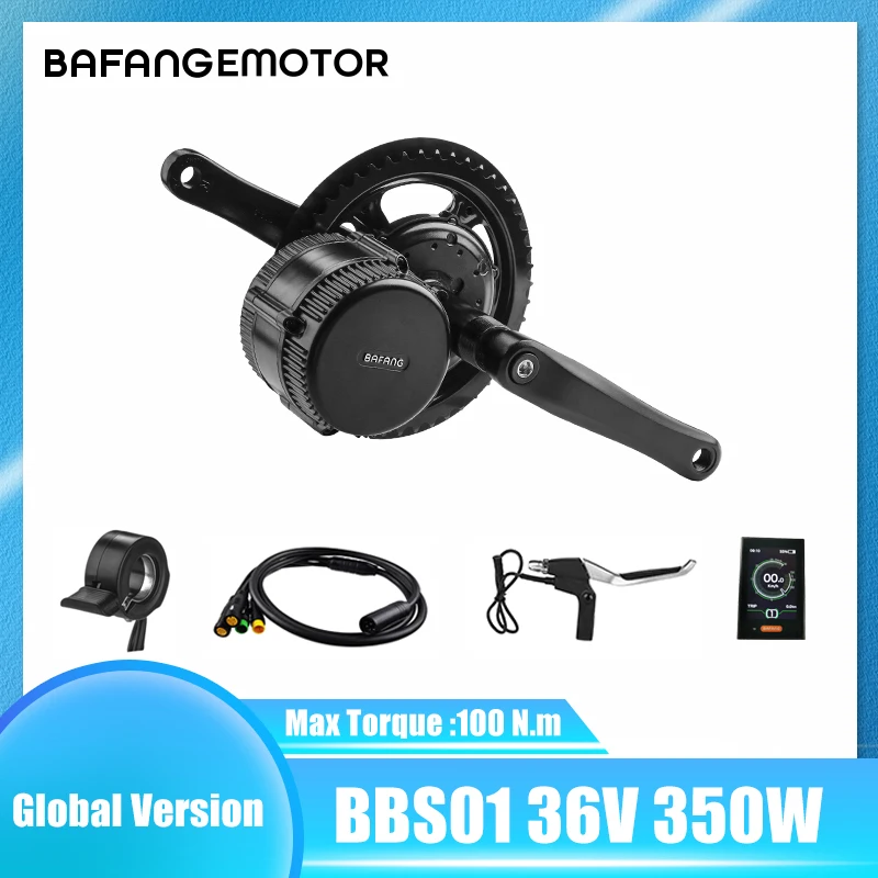 BAFANG Mid Drive Crank Motor BBS01 36V 350W Bafang Motor Kits 8FUN 350W ...