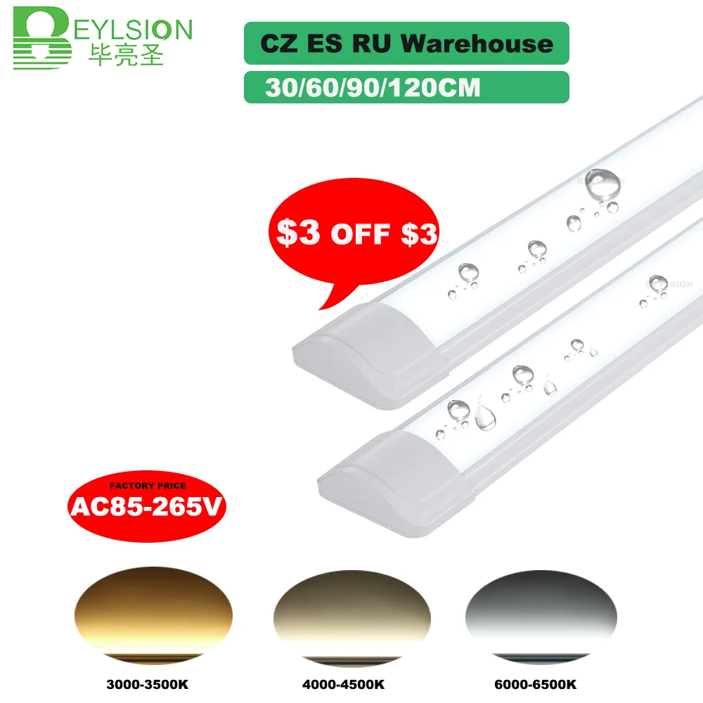 10 PCS/LOT 5 PCS Tube LED Cleaning Purification Light 10W 20W 30W 40W ...