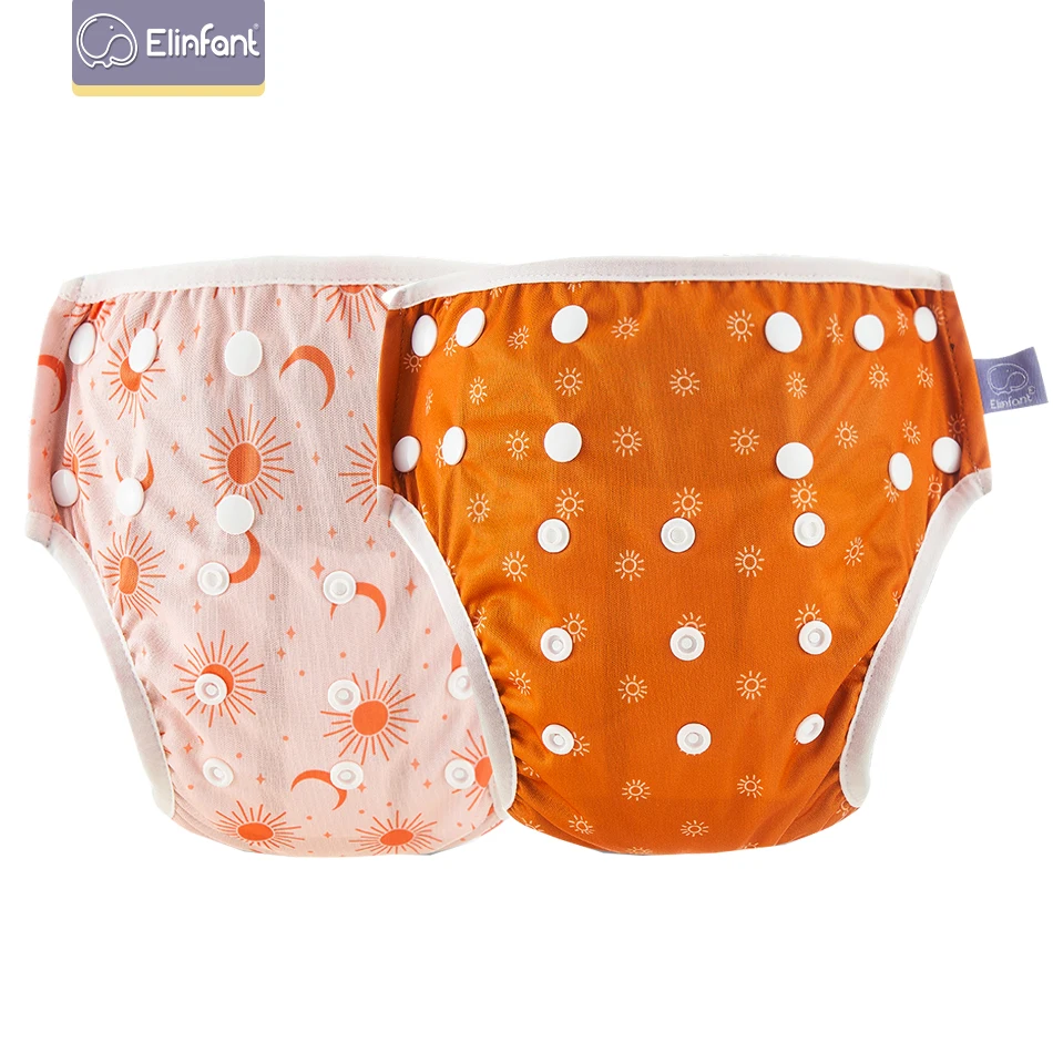 Elinfant 2pcs Coffee Mesh Cloth Inner Swimming Diaper For 3-15kg ...