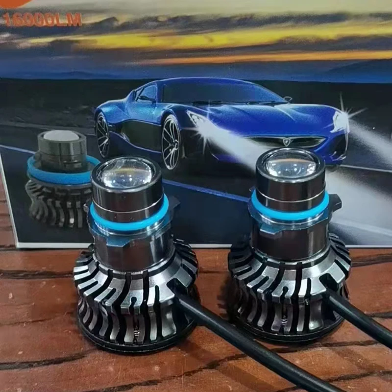 2x Led H7 Led Auto Projector Lens Laser Fog Lamp H11 Led H7 H8 Hb3 Hb4 ...