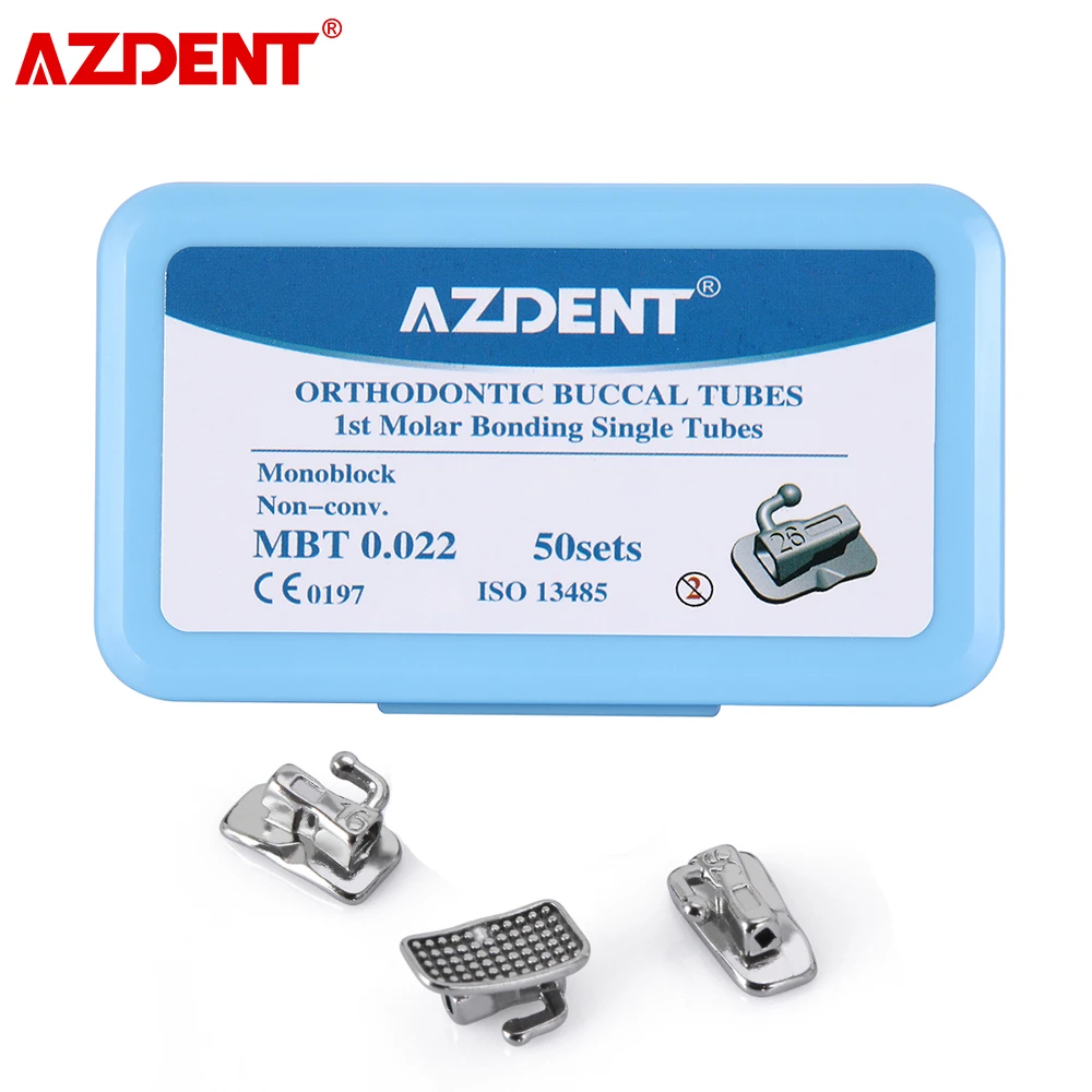 AZDENT tubo bucal de ortodoncia Dental, 200 piezas, 1 ° y 2 ° Molar de ...
