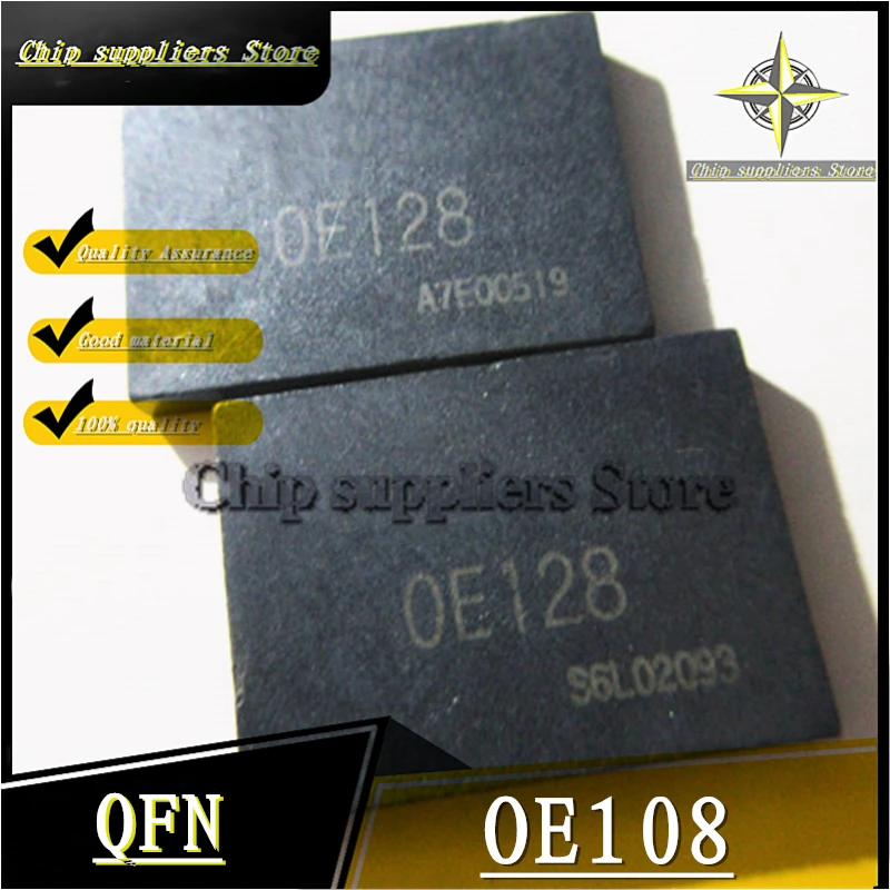 10PCS-50PCS-OE128-0E128-QFN-large-capacitor-notebook-power-failure-Nwe ...