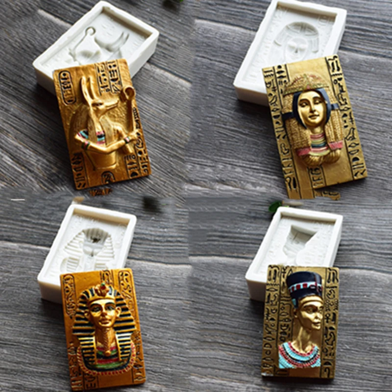 Egyptian Pharaoh Moud Silicone Fondant Chocolate Candy Gum Paste Sugar ...