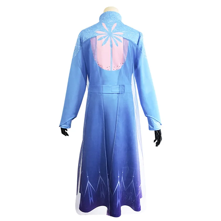 New Frozen 2 Elsa Anna Cosplay Adult Dress Halloween Cosplay Costume ...