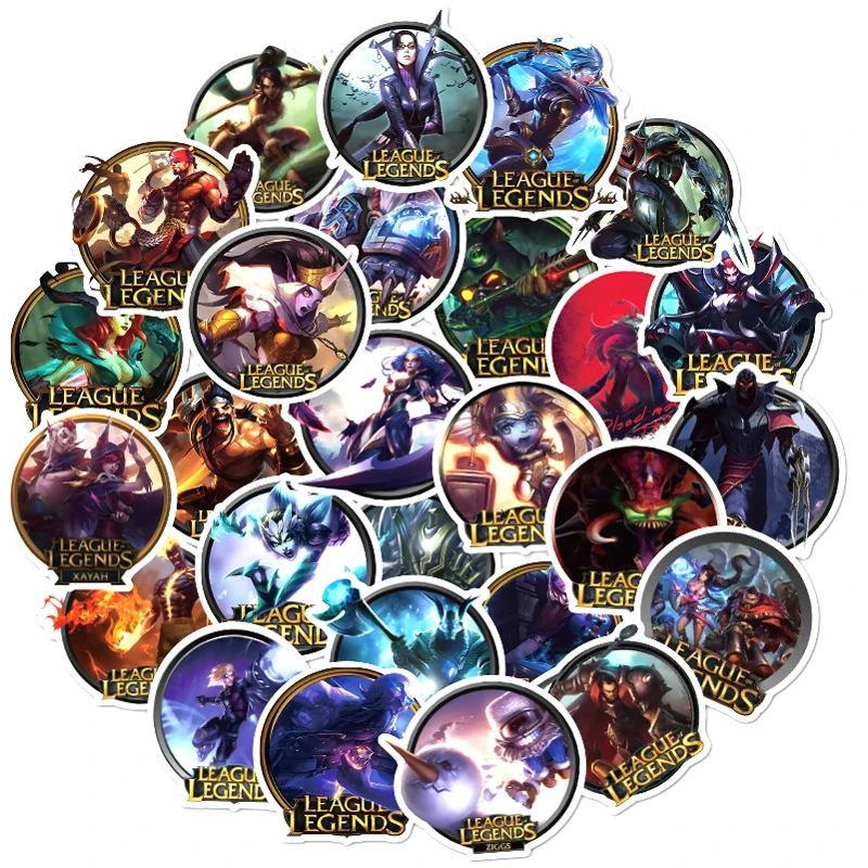 10-30-50pcs-pack-League-of-Legends-LOL-Hot-Game-Graffiti-Stickers-For ...