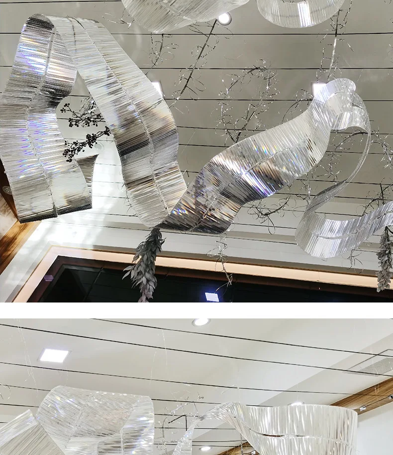 New Crystal Streamers Wedding Props Stage Ceiling Hanging Ornaments ...